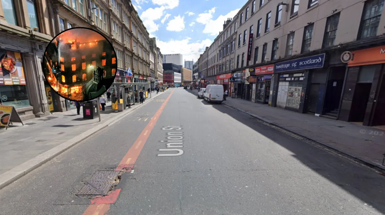 Union Street Fire Cordon to July - Glasgow 2026